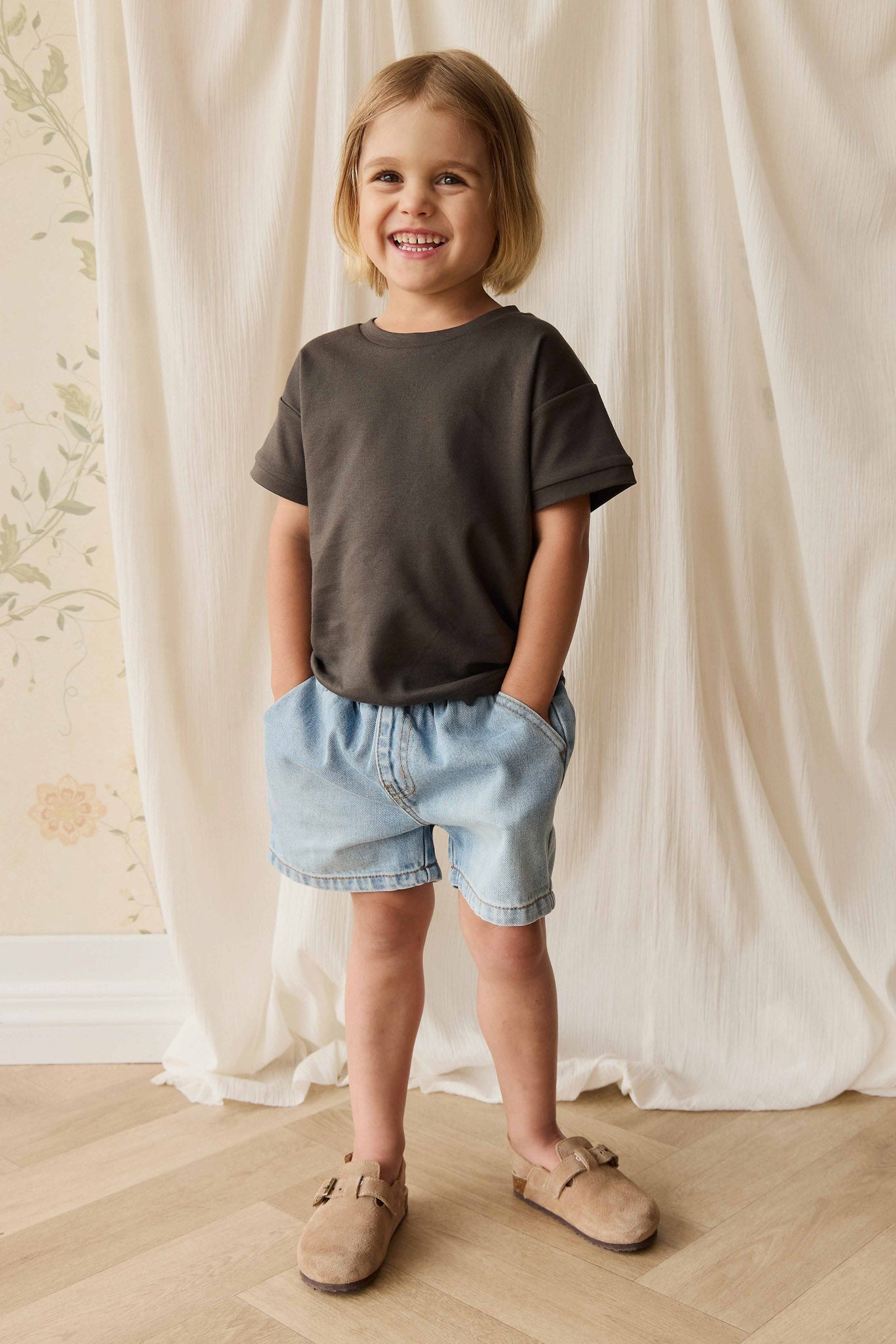 Pima Cotton Eddie Tee - Bistre – Jamie Kay NZ