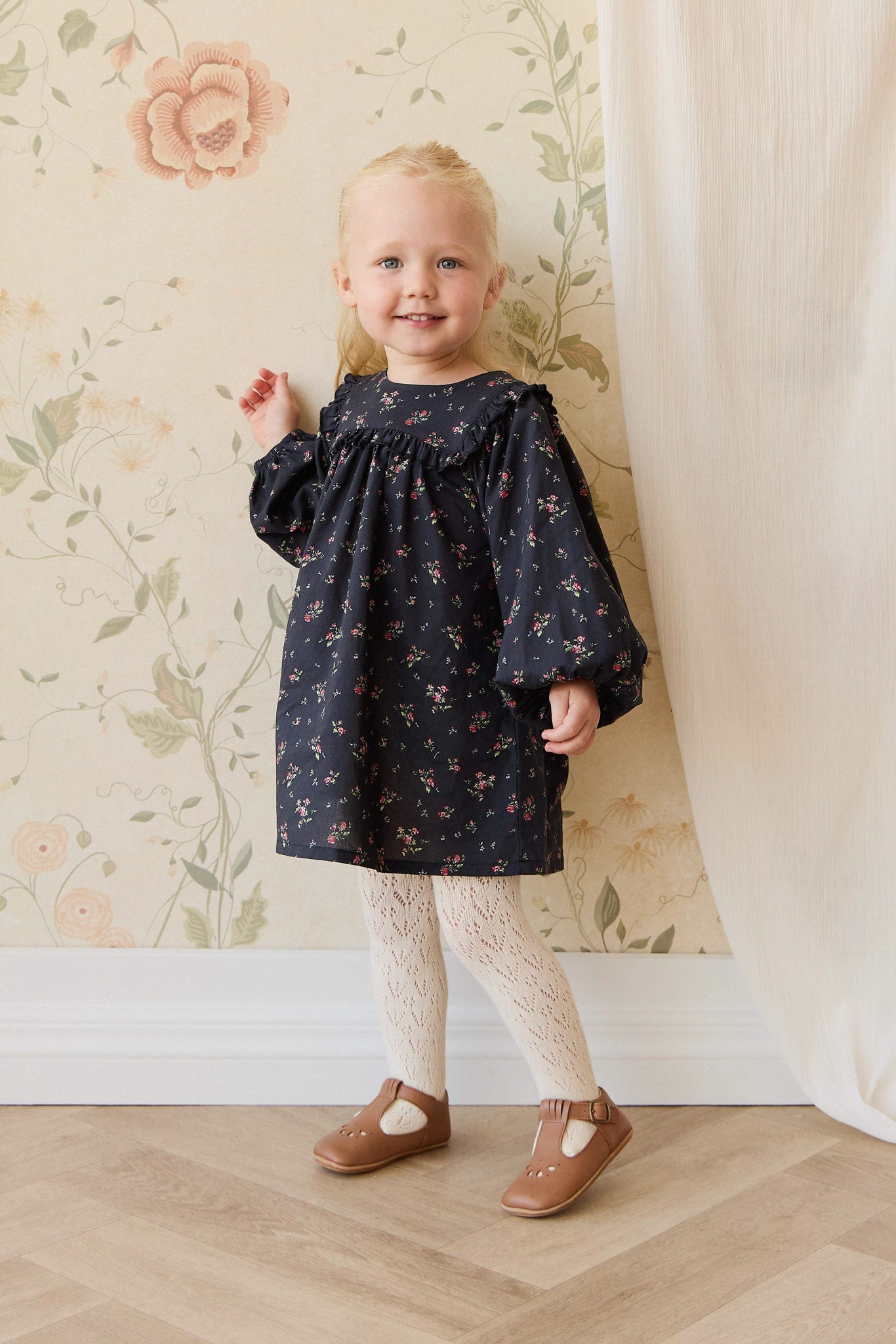 Organic Cotton Amira Dress - Bianca Noir – Jamie Kay NZ
