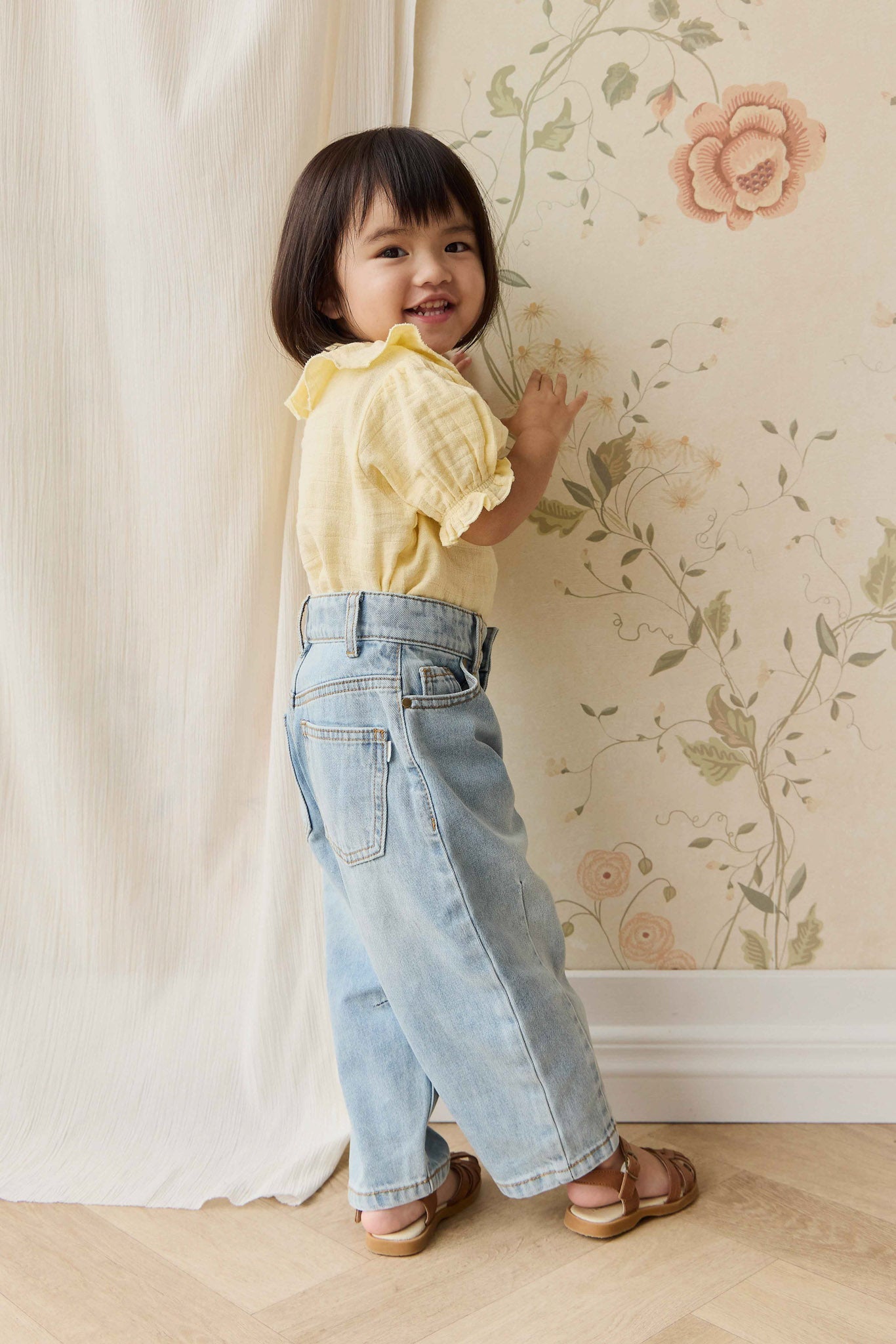 Organic Cotton Muslin Alora Top - Sunshine – Jamie Kay NZ