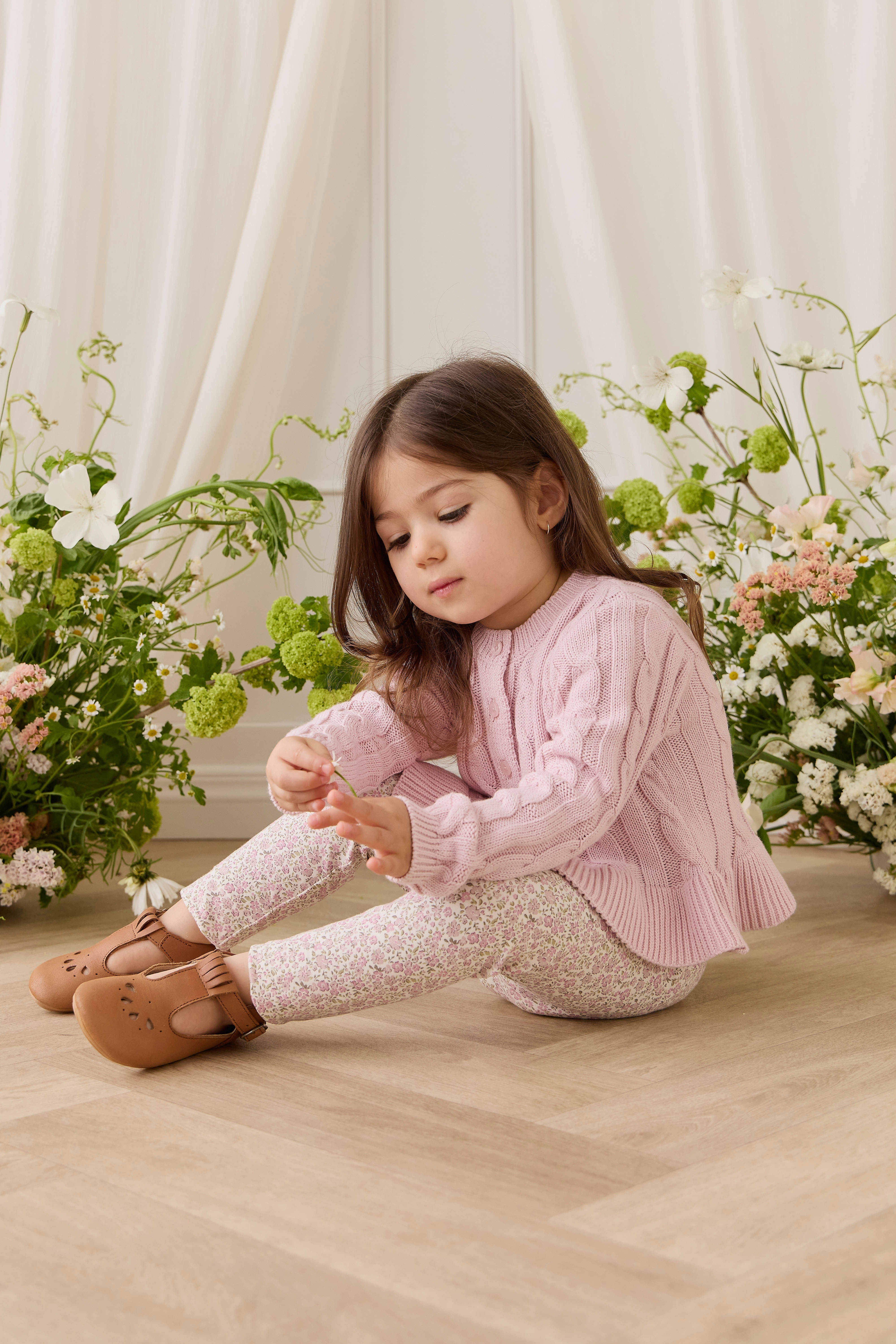 Harriet Cardigan - Frosted Petal – Jamie Kay NZ