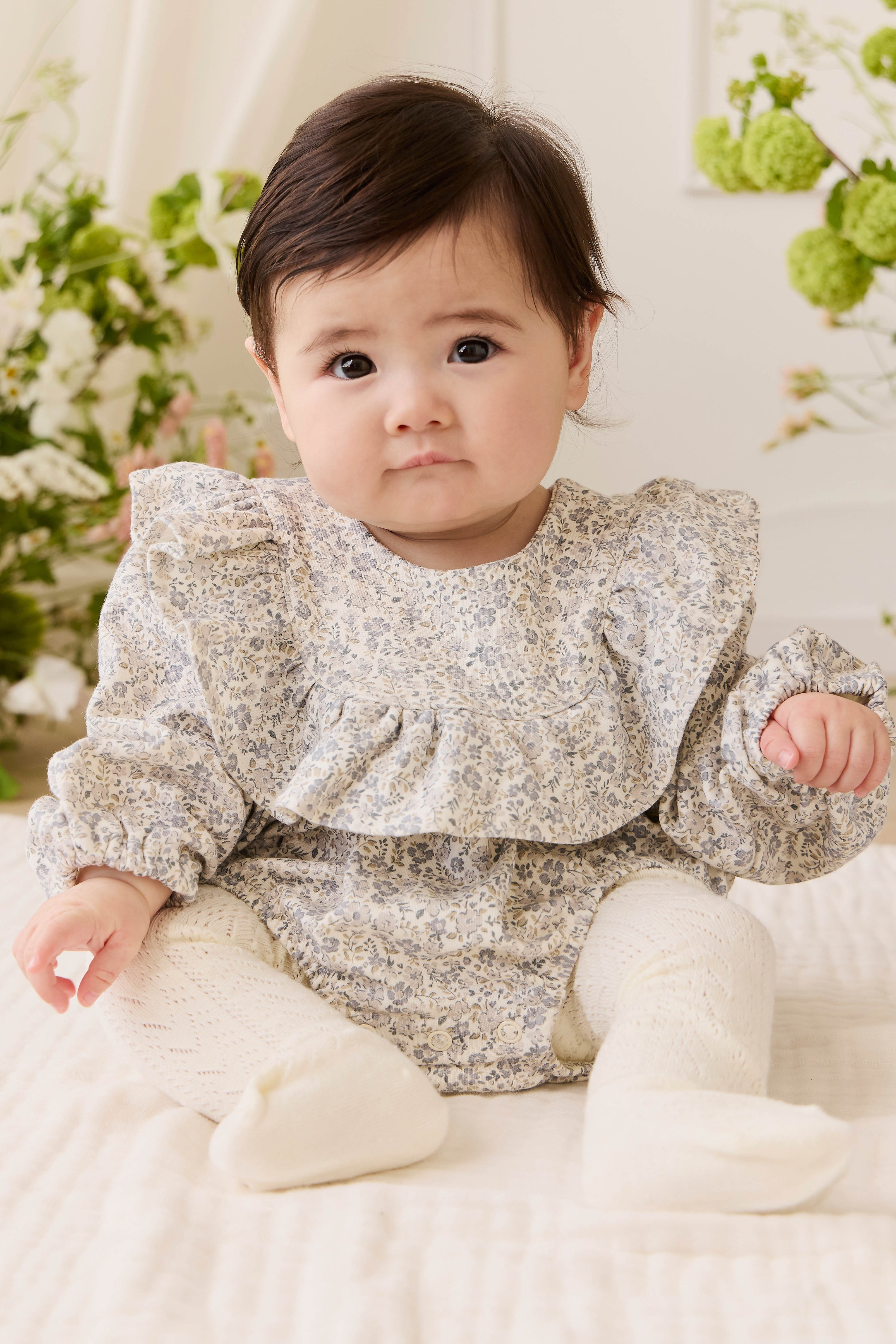 Organic Cotton Aurora Playsuit - Tully Grey – Jamie Kay NZ
