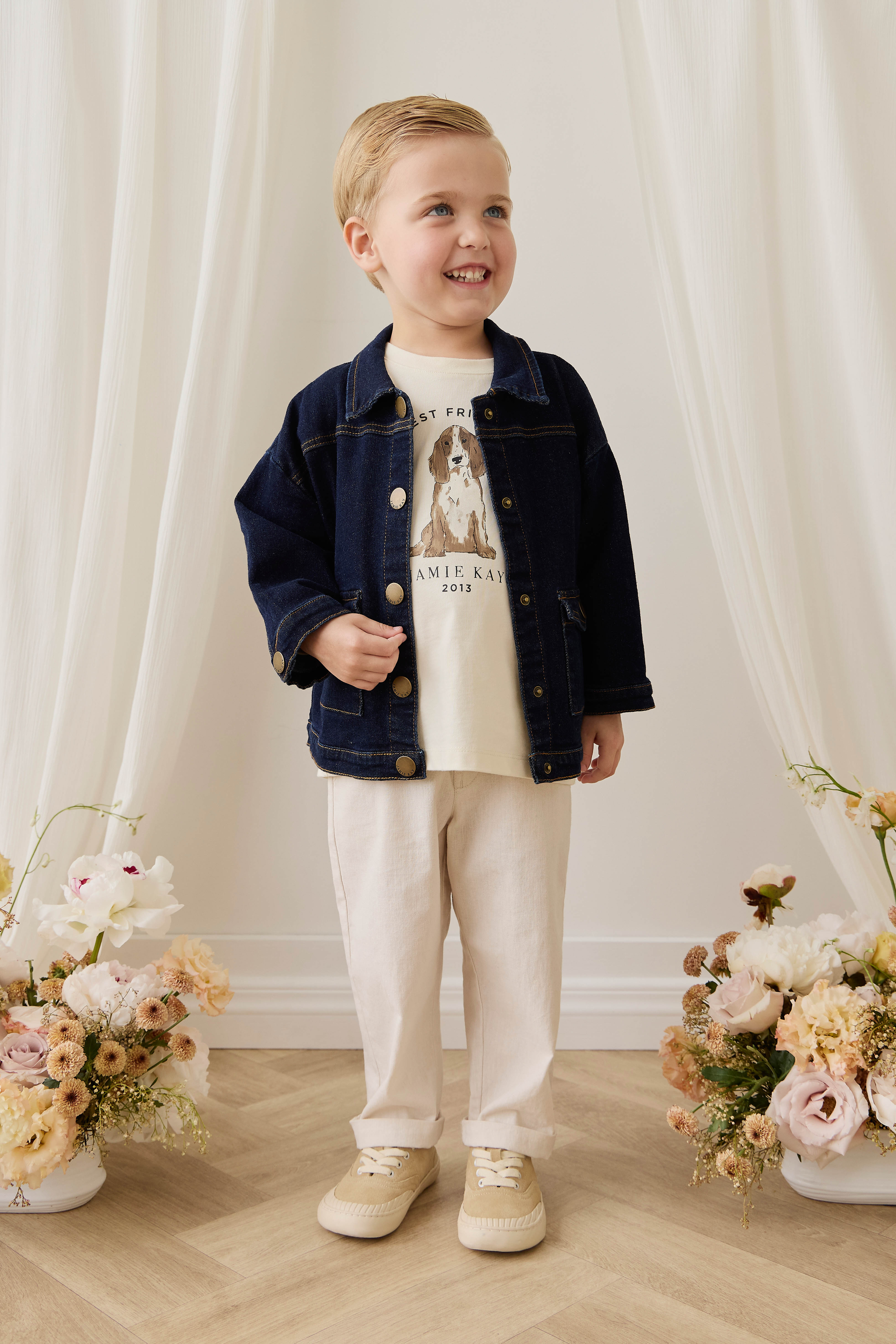Arbor Jacket - Mid Indigo Denim – Jamie Kay NZ