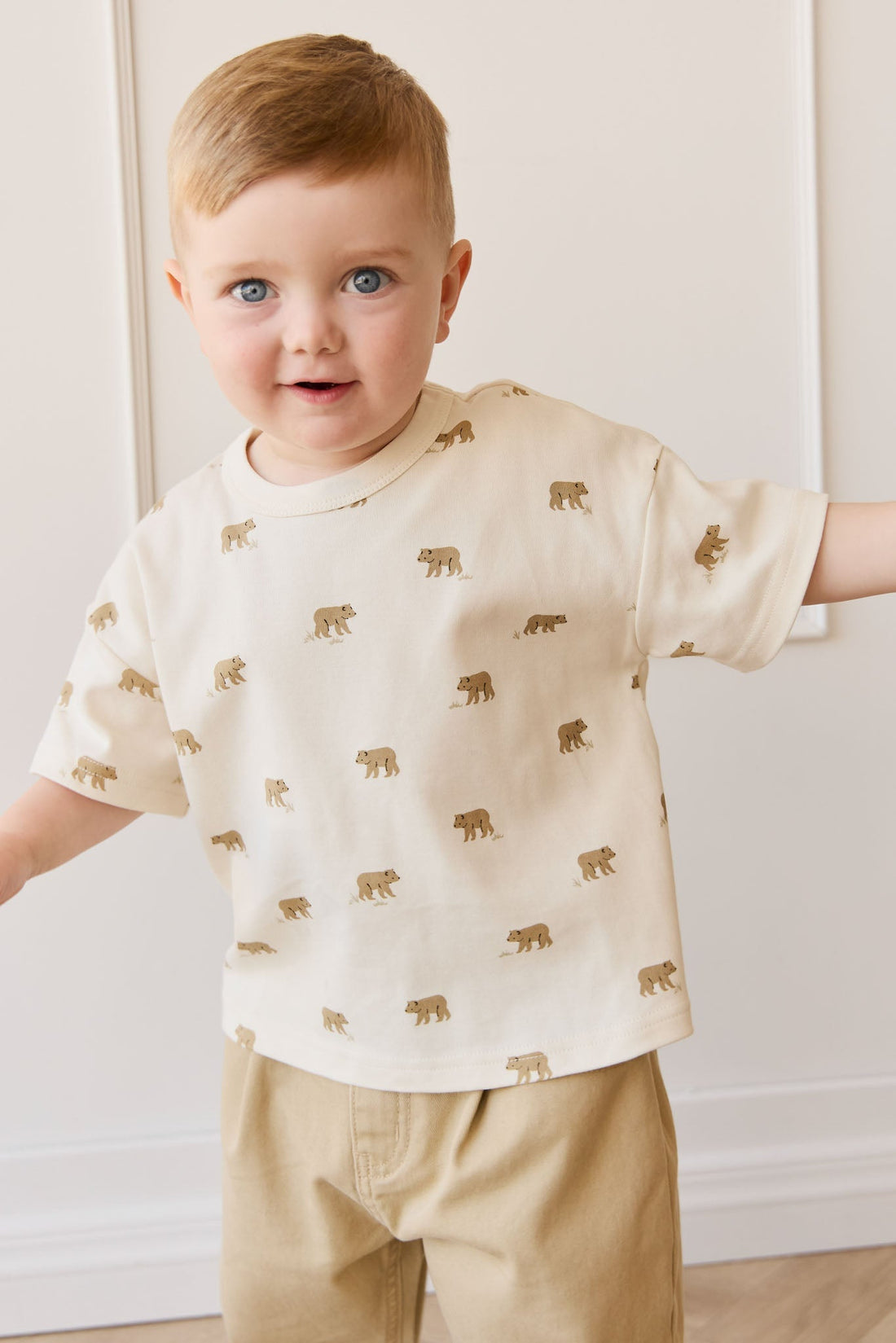 Pima Cotton Wesley Tee - Cub Walk Samoyed – Jamie Kay NZ