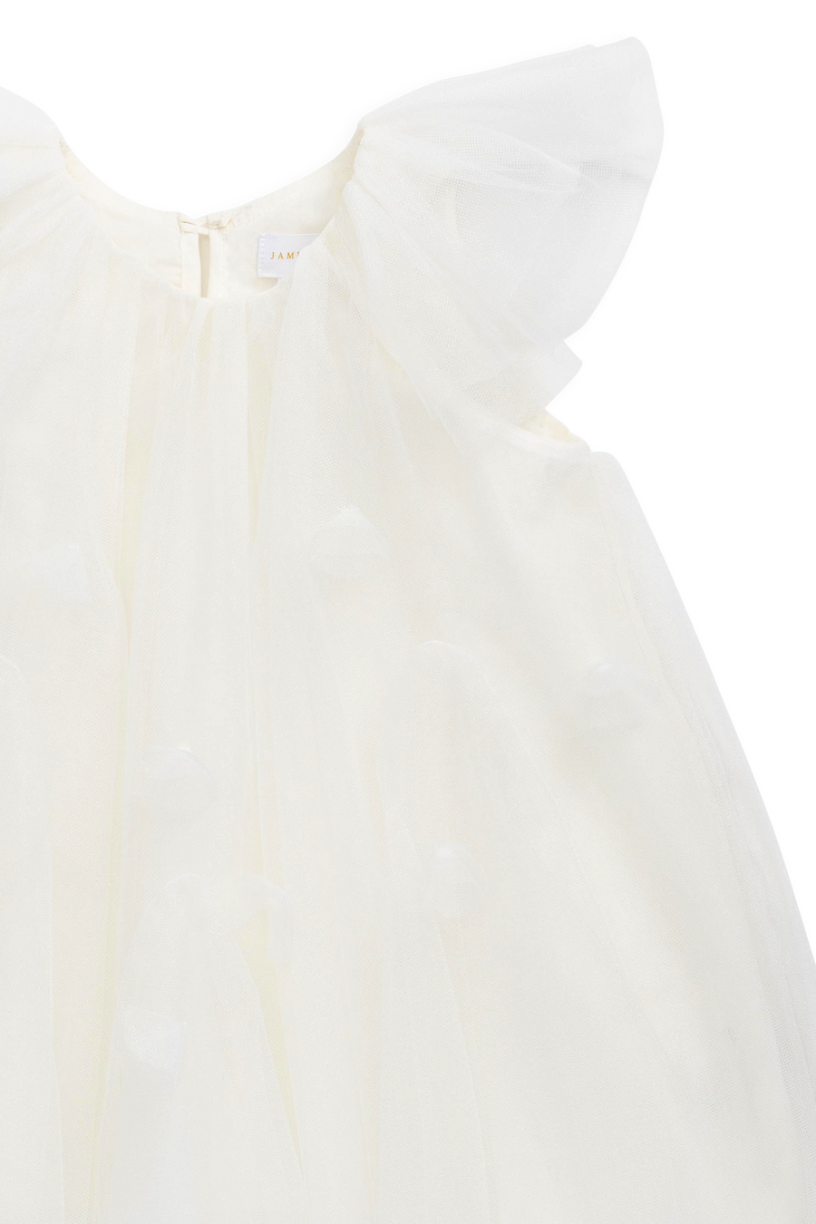 Rhea Tulle Dress - Parchment – Jamie Kay NZ