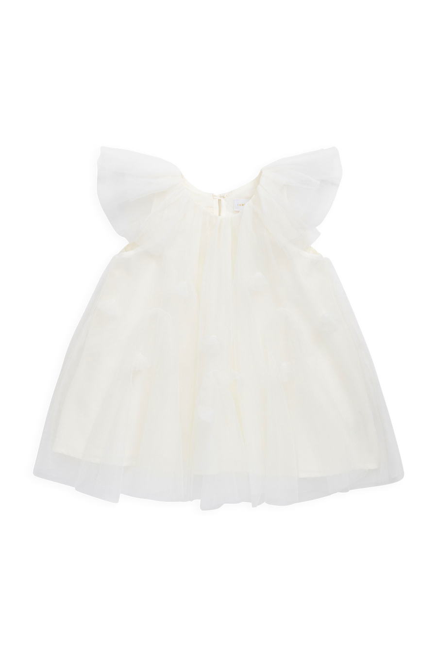 Rhea Tulle Dress - Parchment – Jamie Kay NZ