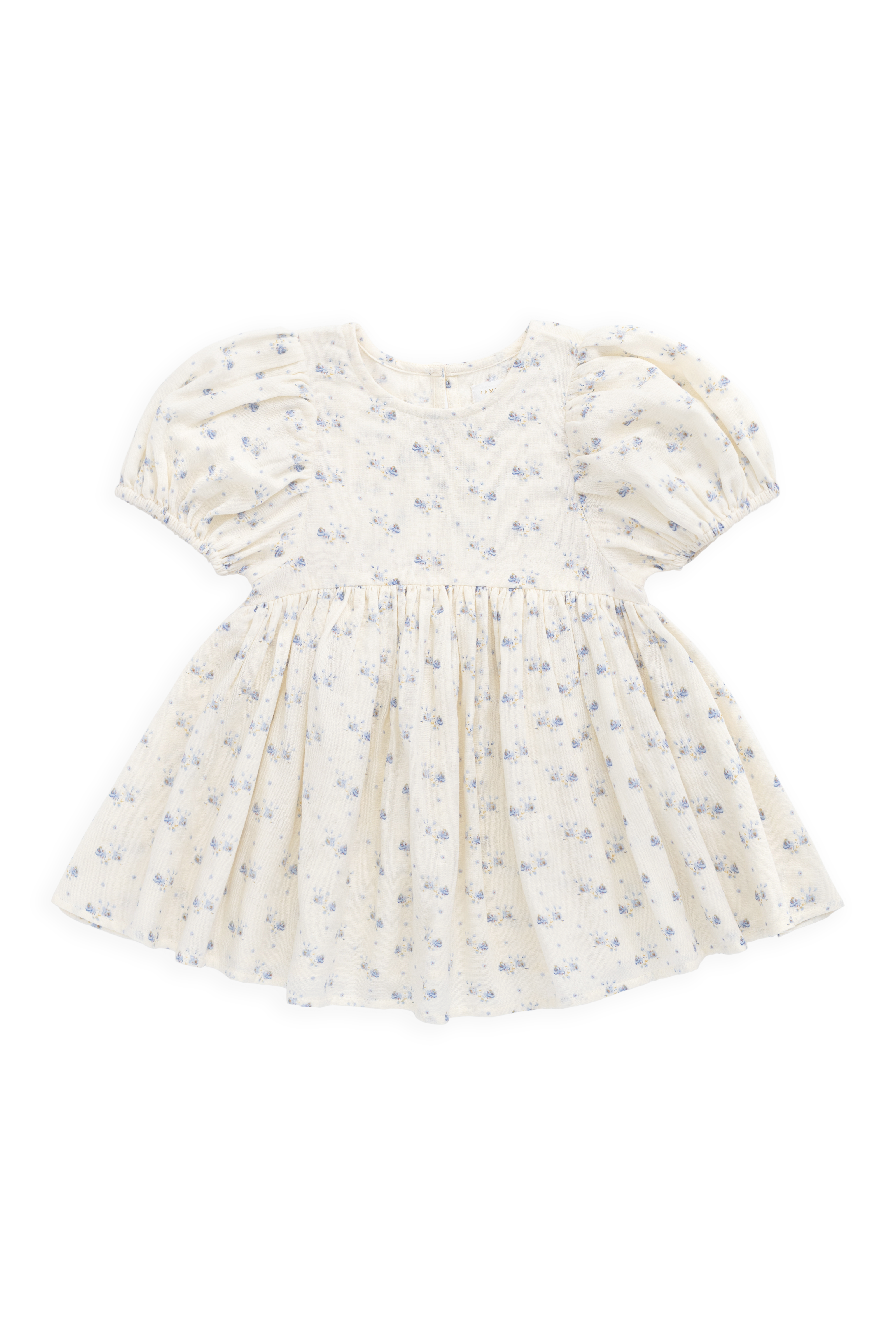 Organic Cotton Muslin Frannie Dress - Molly Blue – Jamie Kay NZ