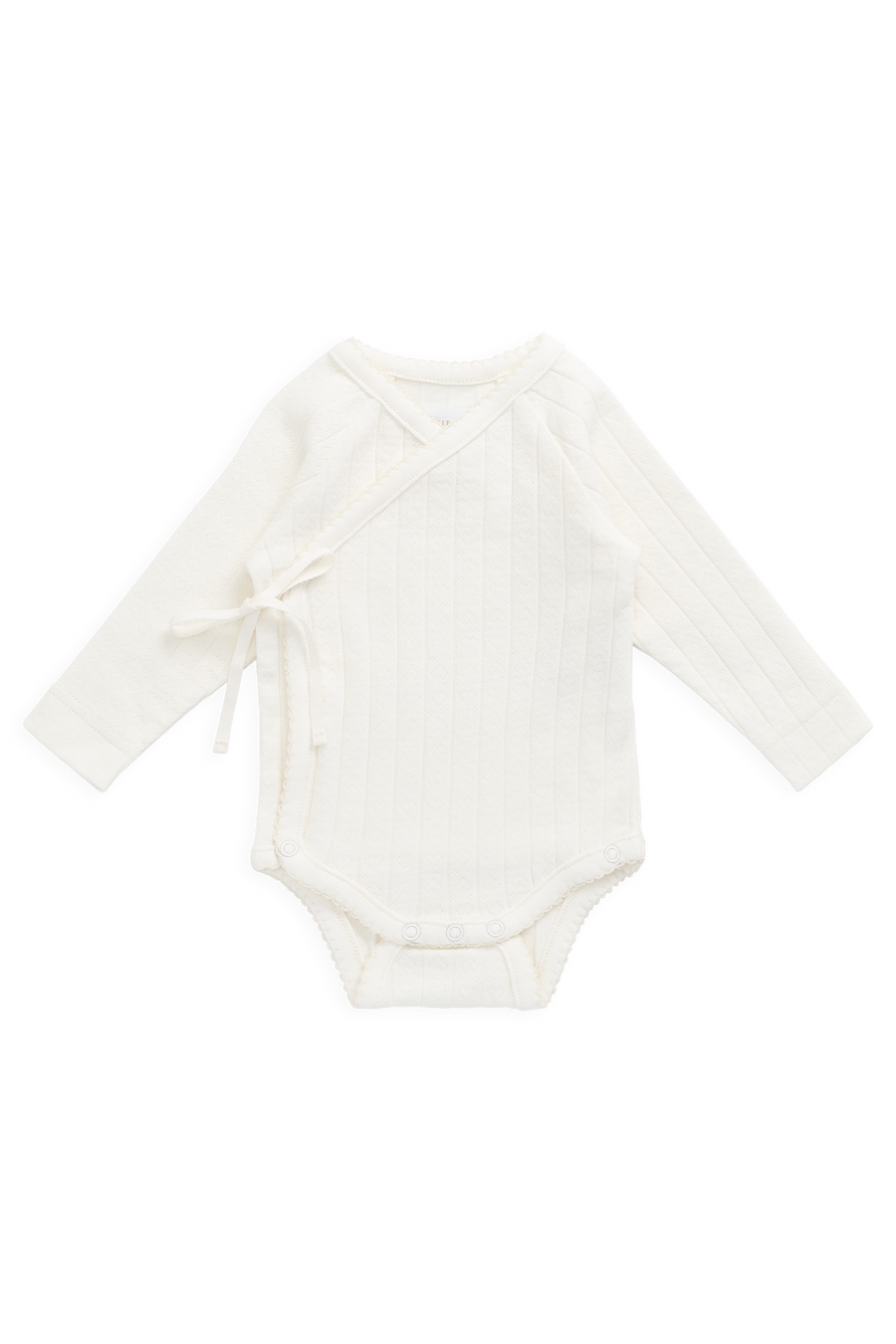 Organic Cotton Marina Bodysuit - Sweet Heart Pointelle Parchment ...
