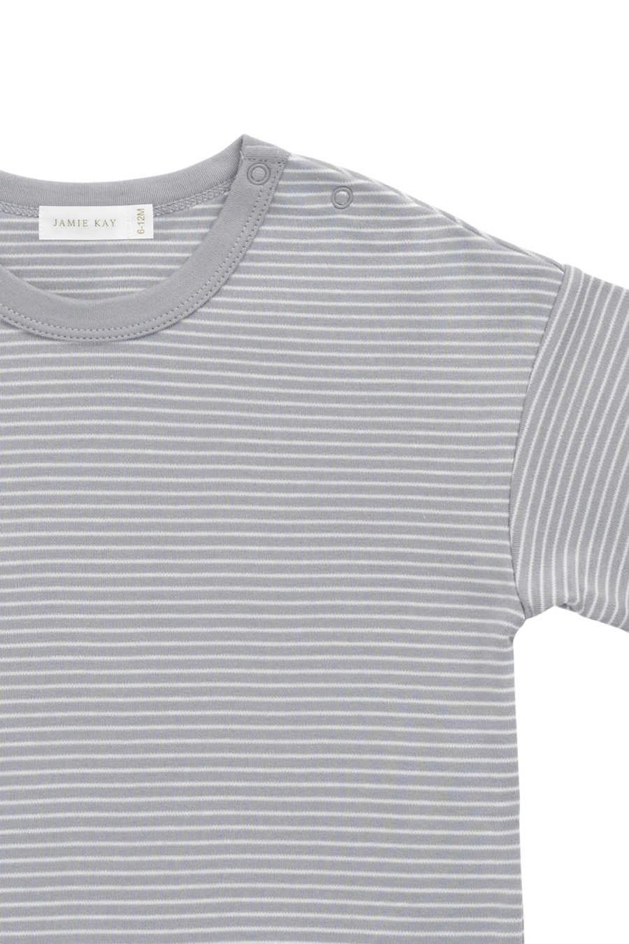 Pima Cotton Wesley Tee - Fine Stripe Missouri/Parchment – Jamie Kay NZ