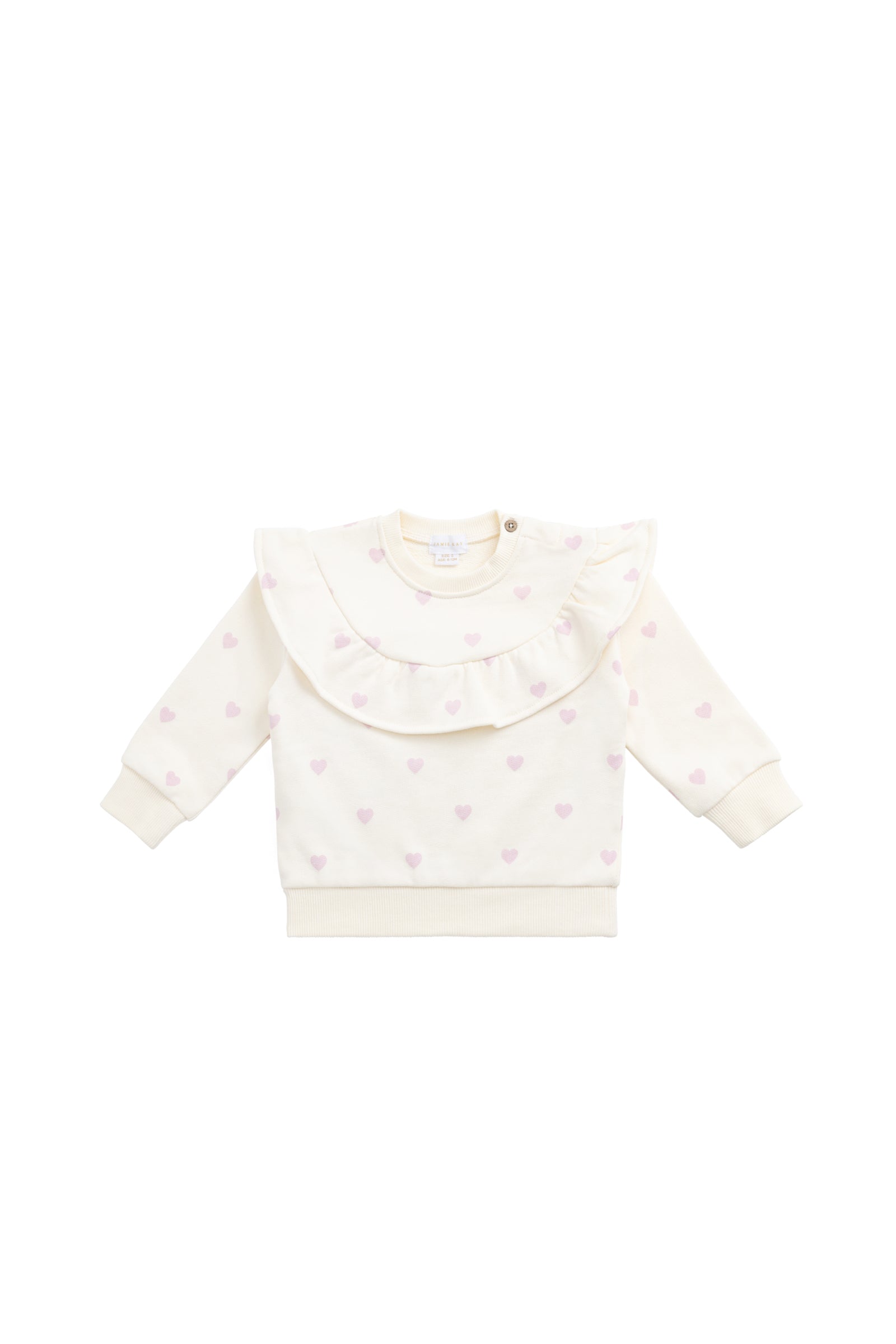 Organic Cotton Mckinley Sweatshirt - Mon Amour Lotus – Jamie Kay NZ