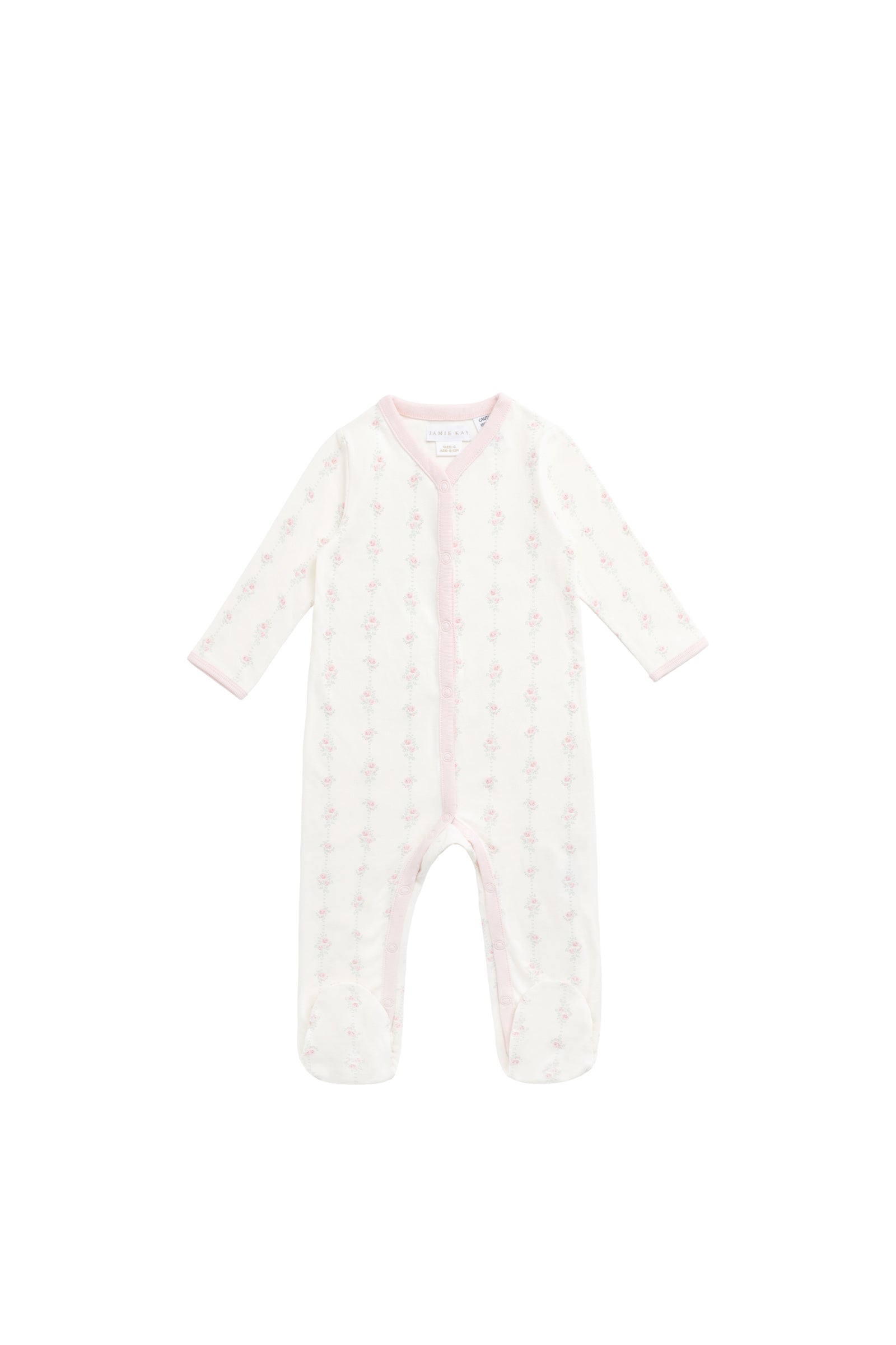 Organic Cotton Murphy Onepiece - Rose Trail – Jamie Kay NZ