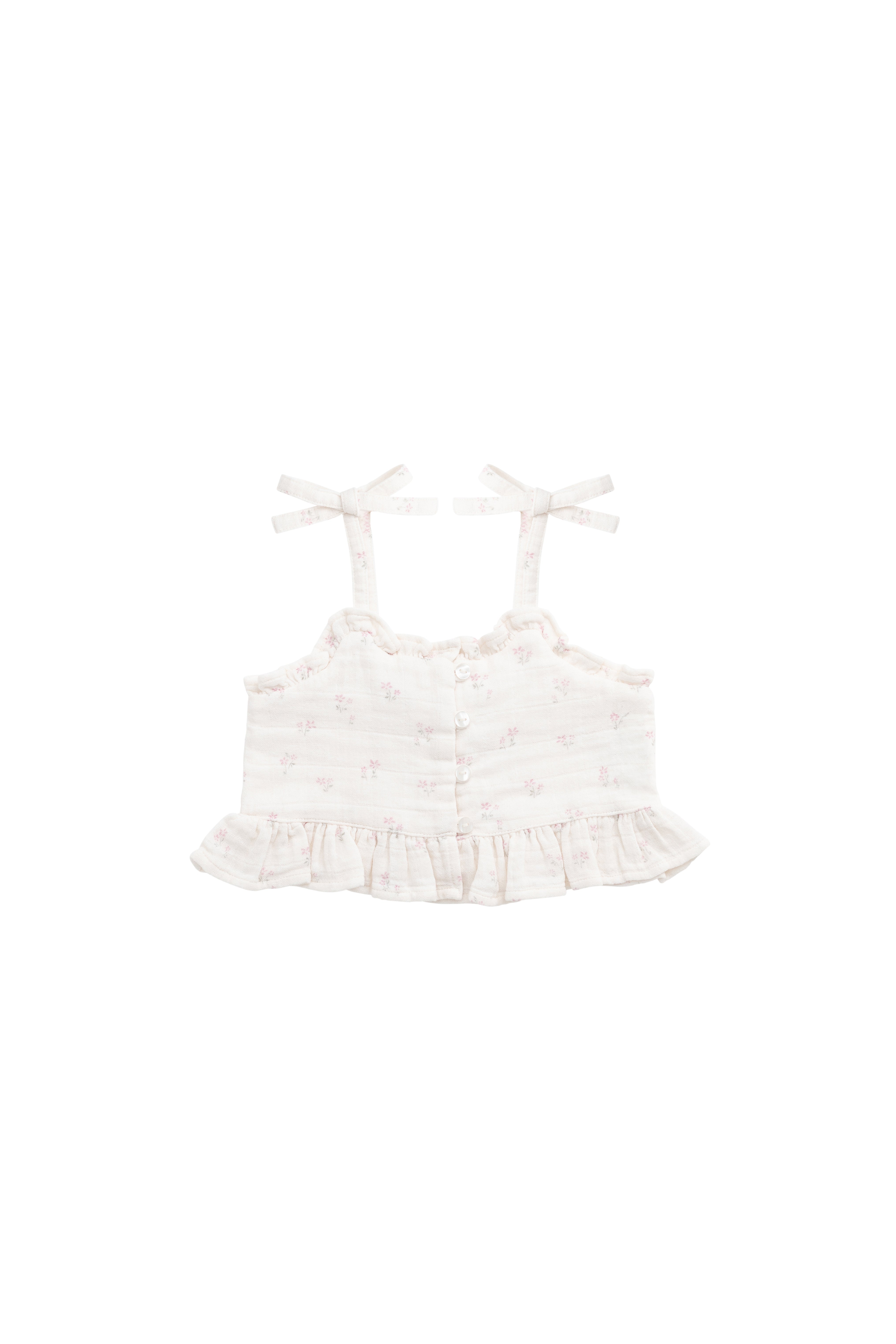 Organic Cotton Muslin Mirabel Top - Pauline Pink – Jamie Kay NZ