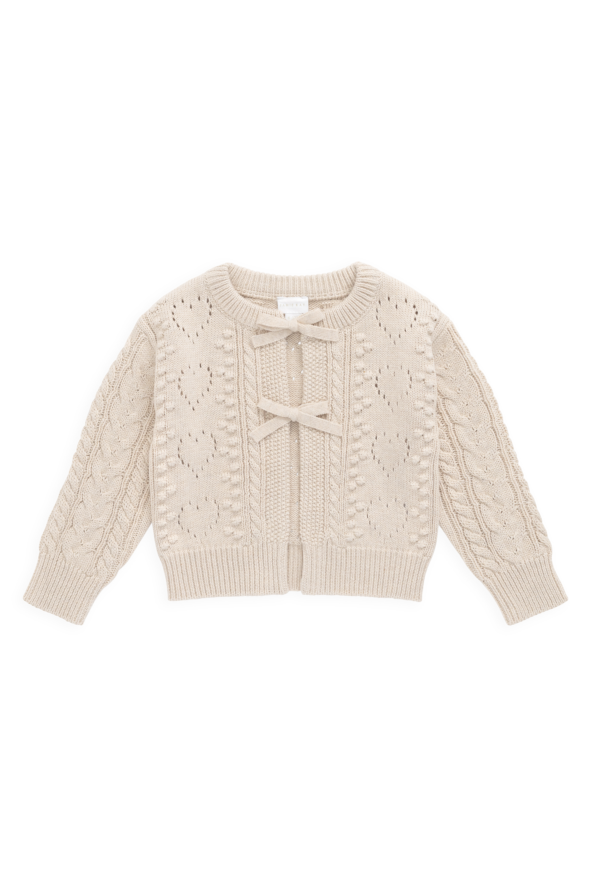 Josephine Cardigan - Light Oatmeal Marle – Jamie Kay NZ