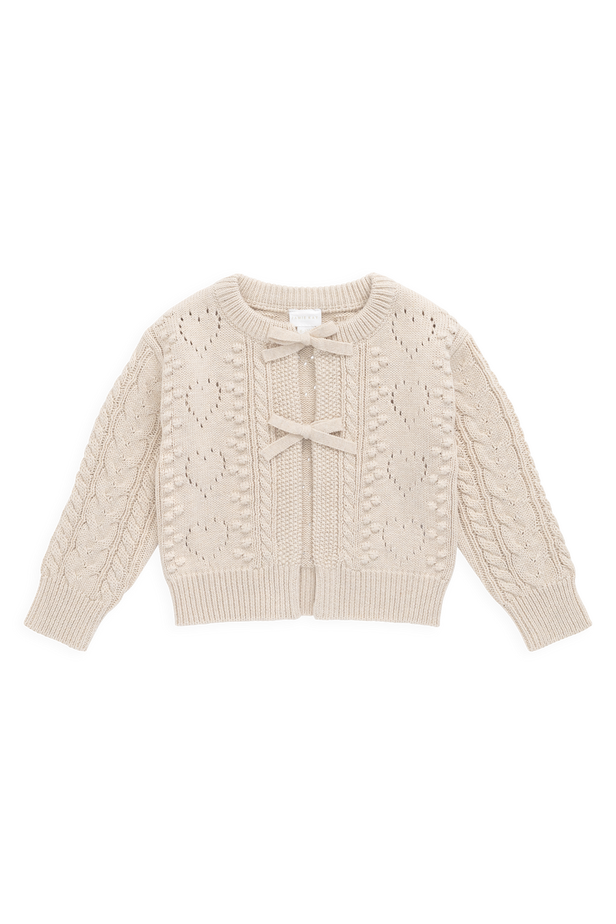 Josephine Cardigan - Light Oatmeal Marle – Jamie Kay NZ