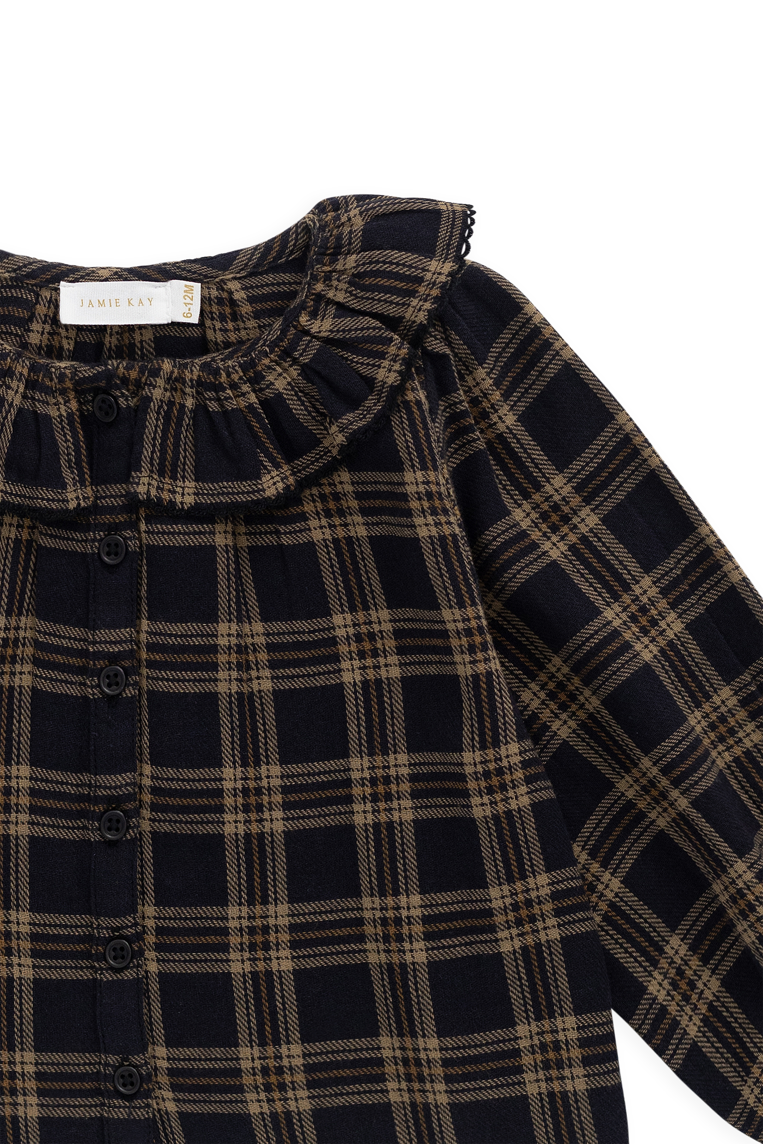 Organic Cotton Cecile Top - Woodland Check – Jamie Kay NZ